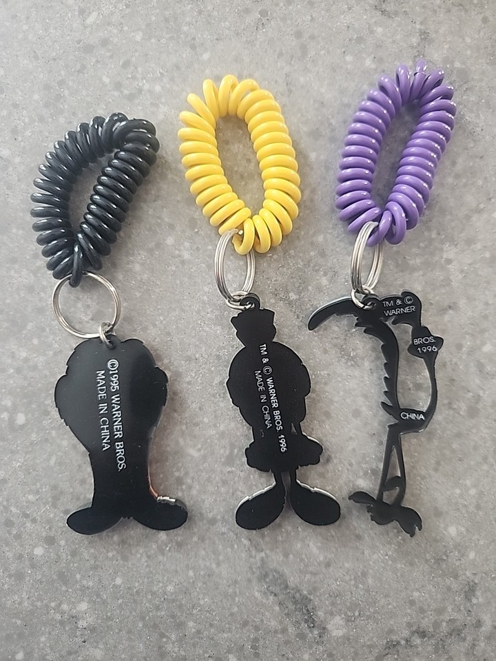 Looney Tunes Keychain Set Of 3 Road Runner, Marvin, Gossamer | eBay