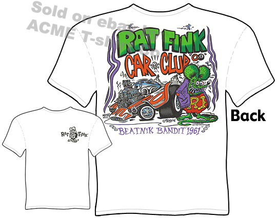 Beatnik Bandit Rat Fink Tshirt Big Daddy Clothing Ed Roth Tee, Sz M L ...