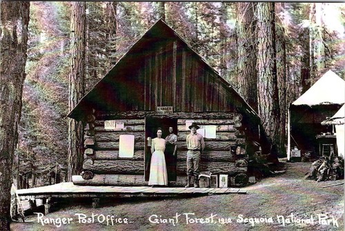 REPRO, CA California RANGER POST OFFICE~1910 Sequoia National Park 4X6 ...