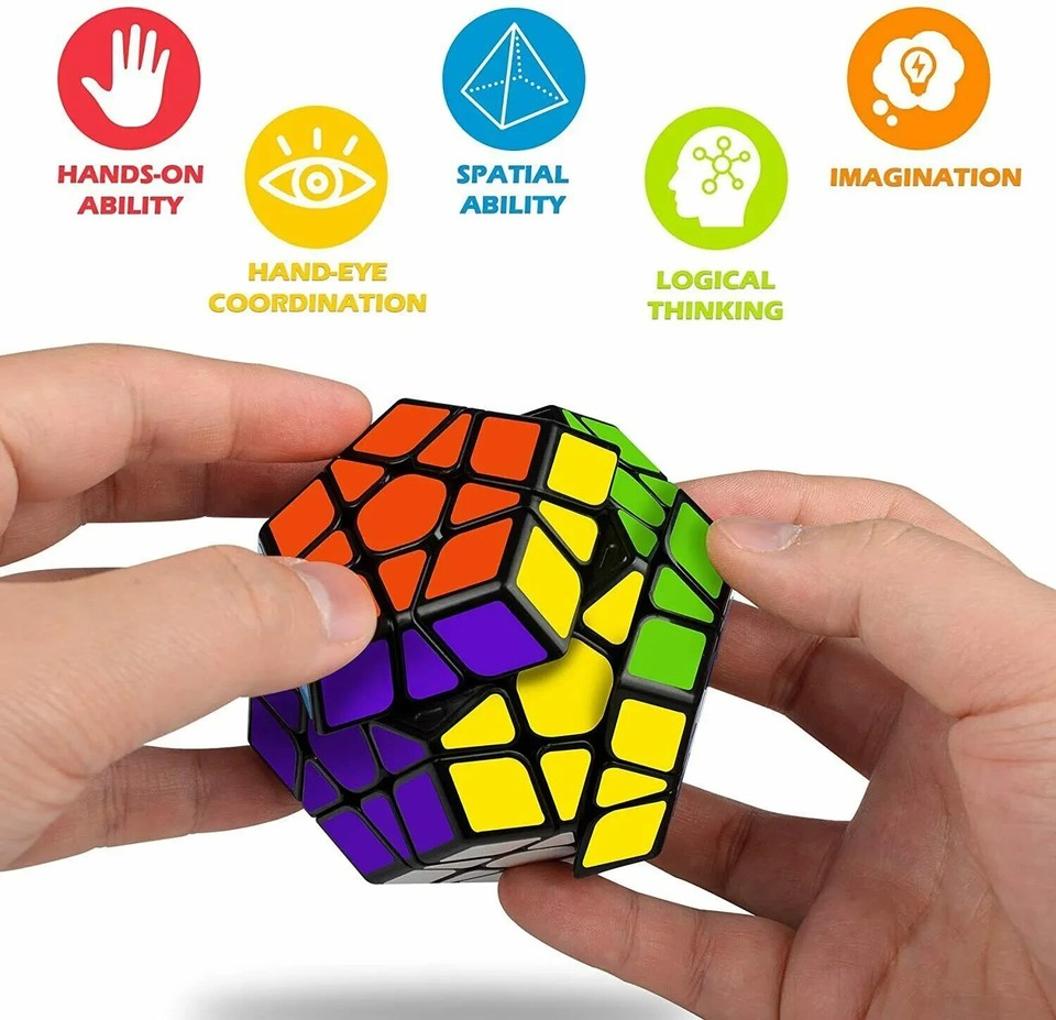 12 Sided QiYi Megaminx QiHeng Speed Cube Magic Twist 3D Puzzle Brain ...