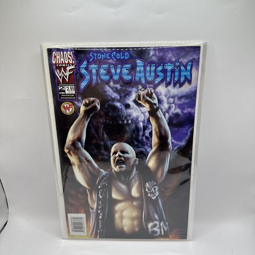 1999 Chaos Comics WWF Stone Cold Steve Austin Comic Book #2- Arms Up ...