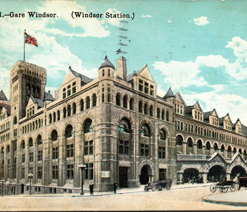 Canadian Pacific Railway Windsor St Station Montreal 1908 Vintage ...