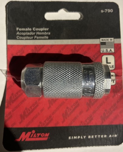 Milton Industries S790 L Style 0.2 5 In. Female NPT Coupler for sale ...