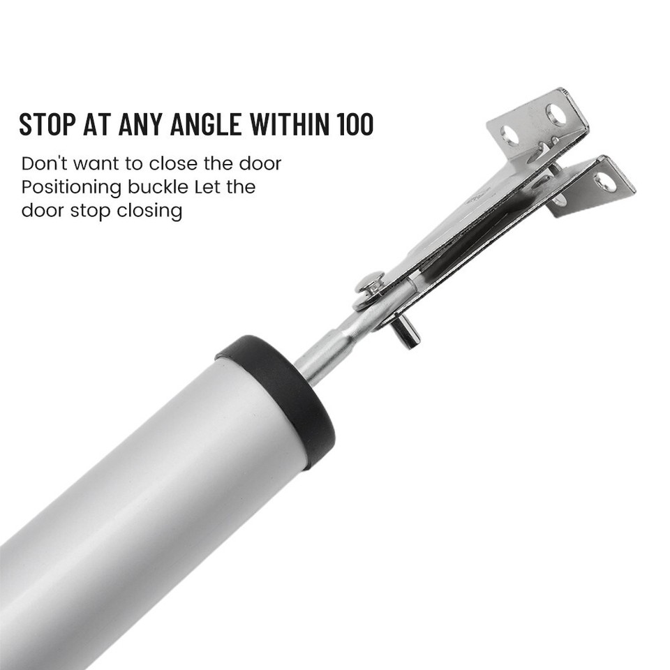 1pc Automatic Door Closer +Screw Buffer Door Closing Device Stop At Any ...