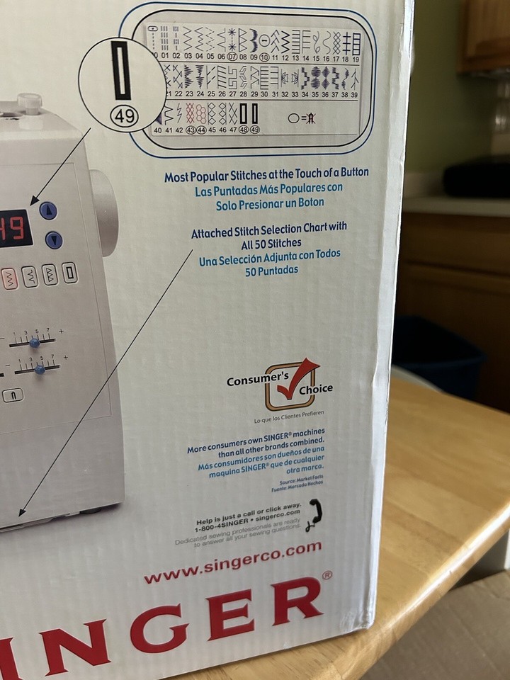 Singer Model 7444 Precision 50-Stitch Sewing Machine NEW IN BOX | eBay