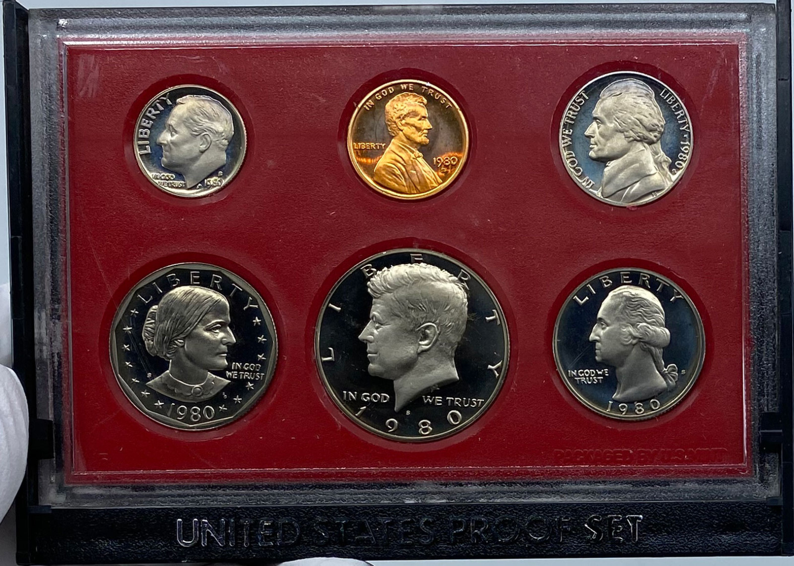 1980 S United States of America Official US Mint PROOF COINS Set ...