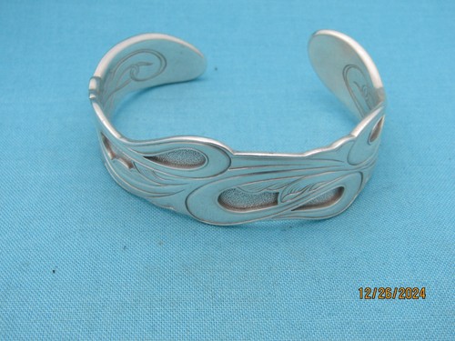 Vtg, Kit Carson Sterling Silver Scroll Wave Cuff Bracelet Size 6 1/2 ...