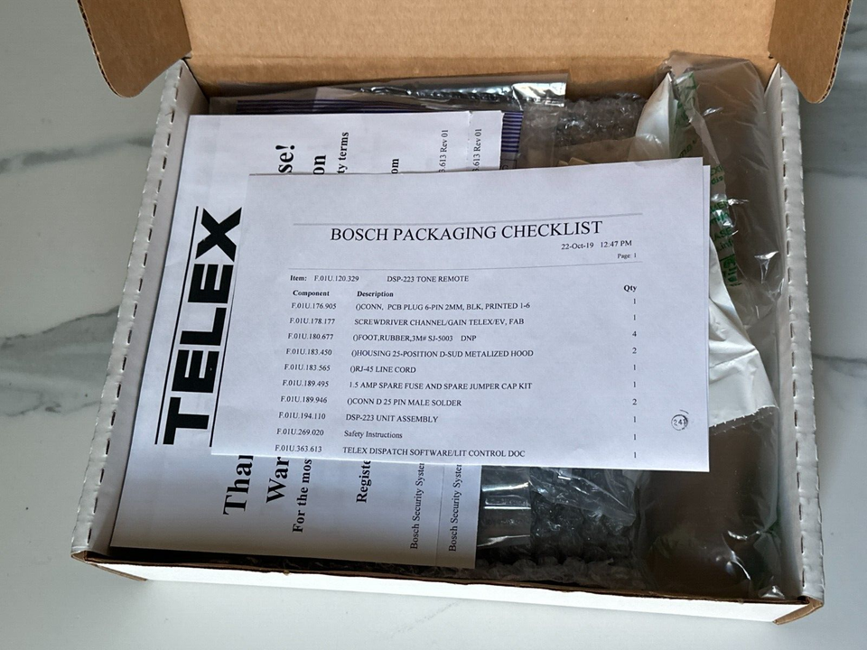 New Telex DSP-223 Tone remote adapter | eBay