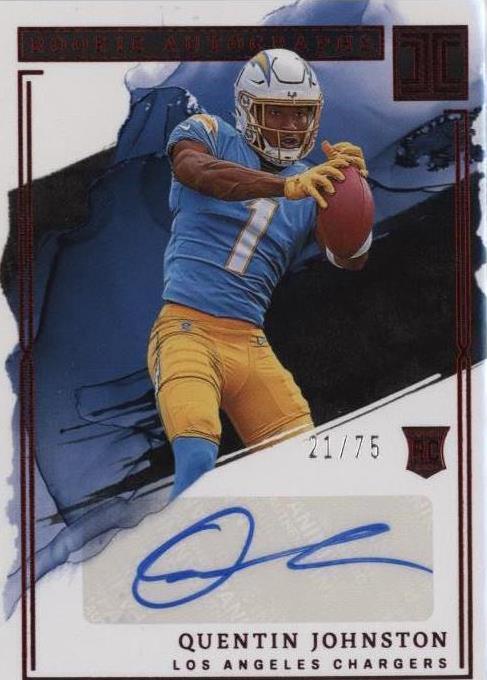 2023 Panini Impeccable - Rookie Autographs Quentin Johnston #RA-QJ Red ...