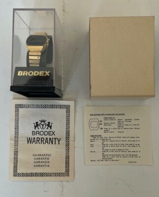 Vintage Brodex LCD Watch with Original Box and paperwork | eBay