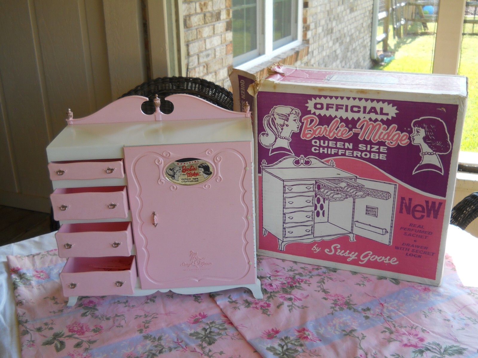 Mattel Suzy Goose Barbie & Midge 1960's Chifferobe w/Original Box $700. ...