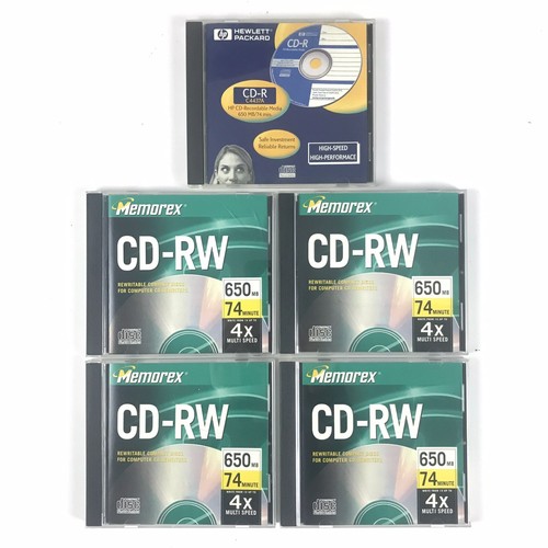 Memorex & Hewlett Packard Rewritable CD Compact Discs - CD-RW/CD-R | eBay