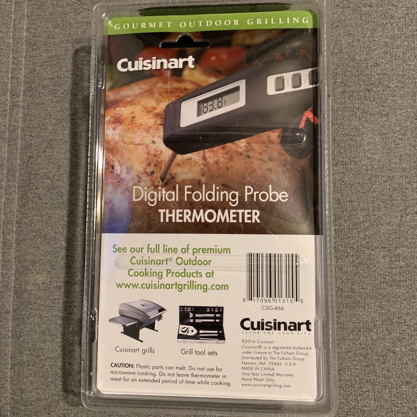 Cuisinart Csg-466 Digital Folding Probe Thermometer Black for sale ...