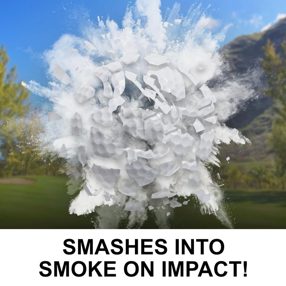 Golf Exploding Balls – 6 x Prank Balls for Golfers, Explode on Impact ...