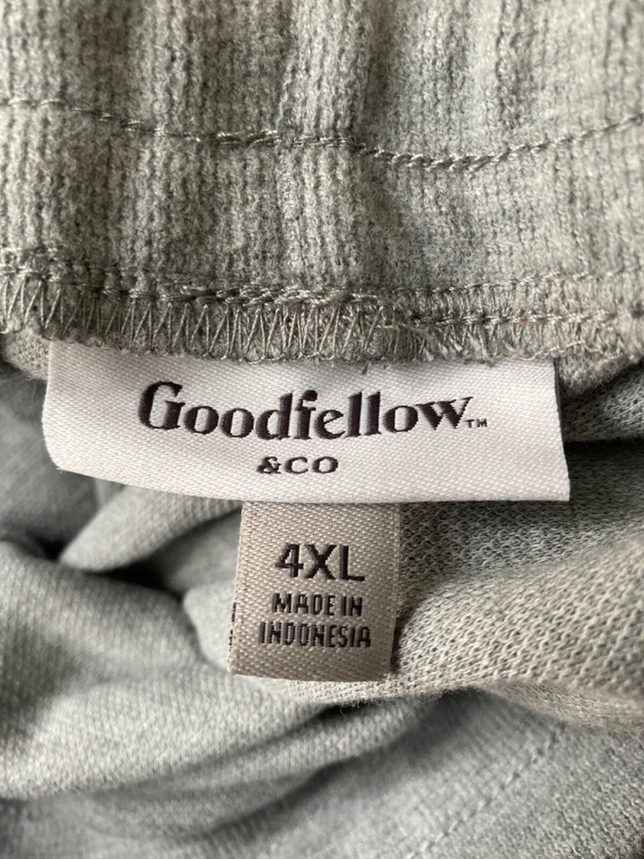 NEW Mens Goodfellow Gray Jogger Sweat Pants 4XL or 5XLT Elastic ...