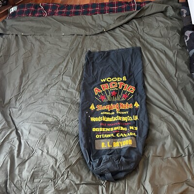 Vintage Woods Arctic Sleeping Robe Bag 3 Star Canvas 78x84 HEAVY | eBay