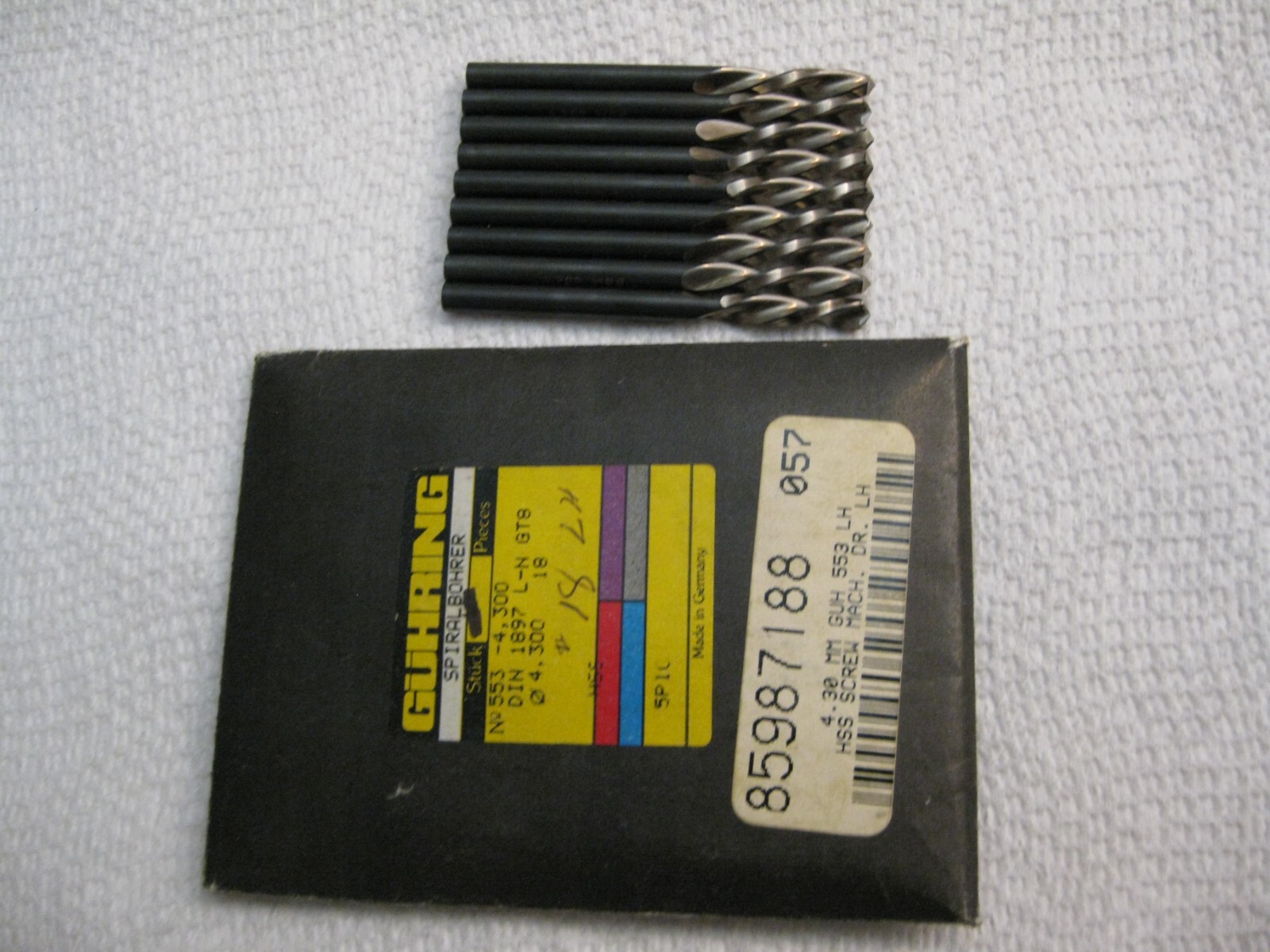 #18 Left Hand Screw Machine Drill HS Guhring 9pc lot | eBay