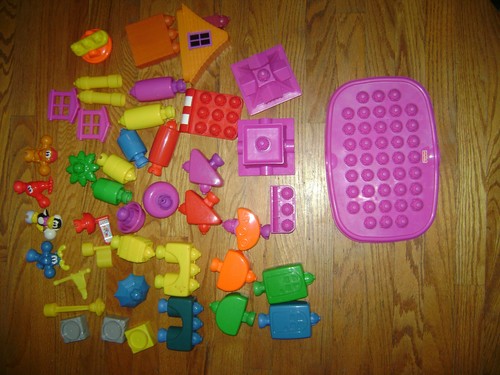 Fisher Price Mixed Lot Pop Onz Lego Duplo Megabloks Building Blocks ...