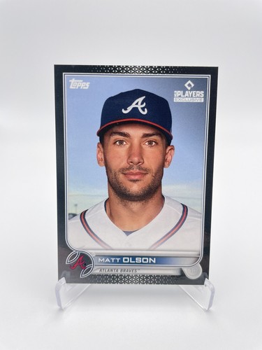 2022 Topps X MLB Players Exclusive Matt Olson #34 SSP Black Border ...