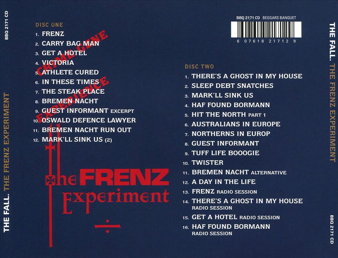 FALL - THE FRENZ EXPERIMENT (EXPANDED EDITION) (2 CD) NEW CD ...