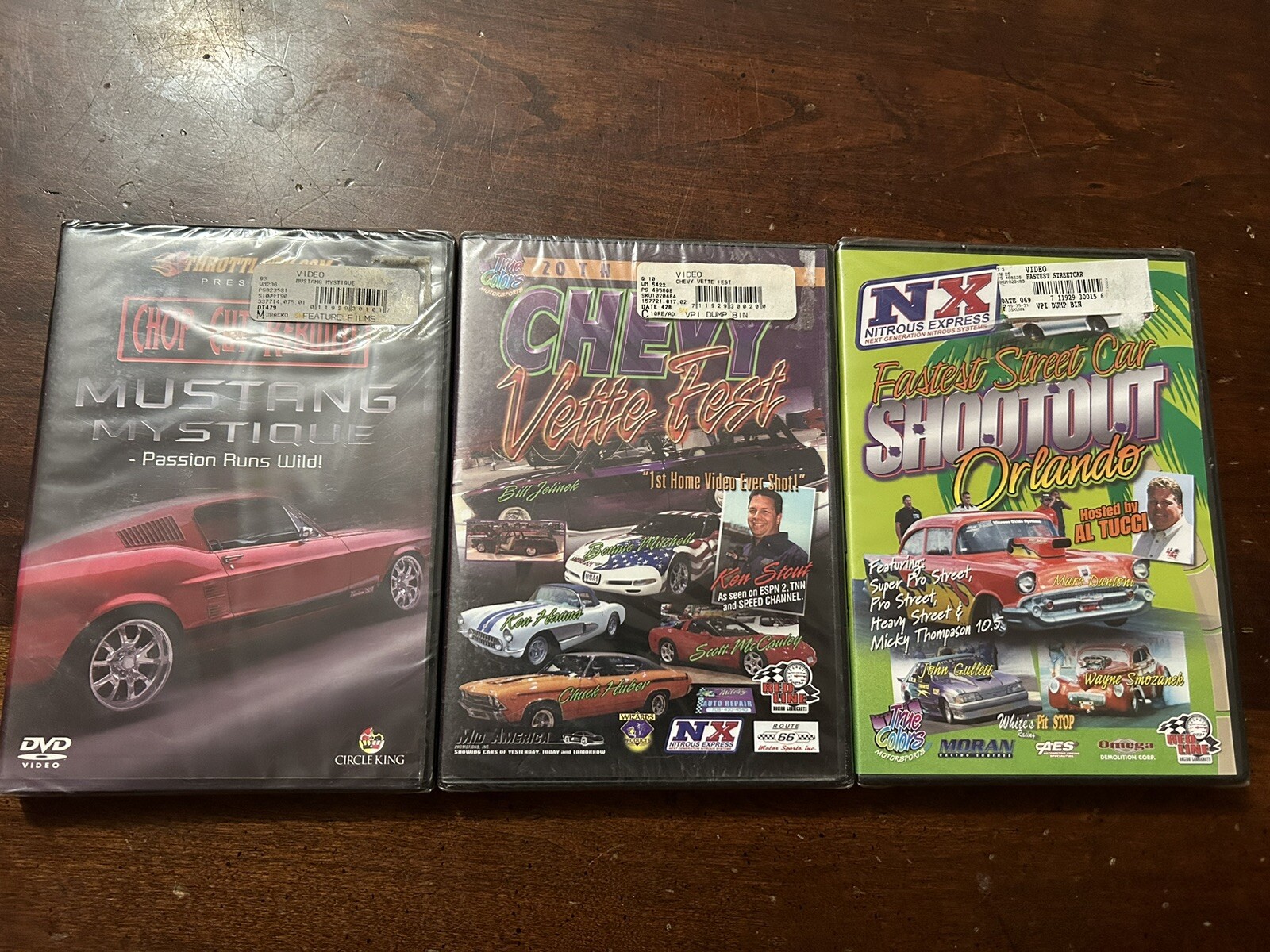 x3 Muscle Car DVDs NEW SEALED Street Car Shootout Vette Fest Mustang ...