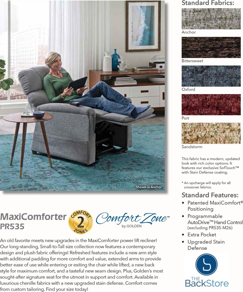 Golden Technologies PR535-MED Medium Maxicomfort Lift Chair Recliner ...