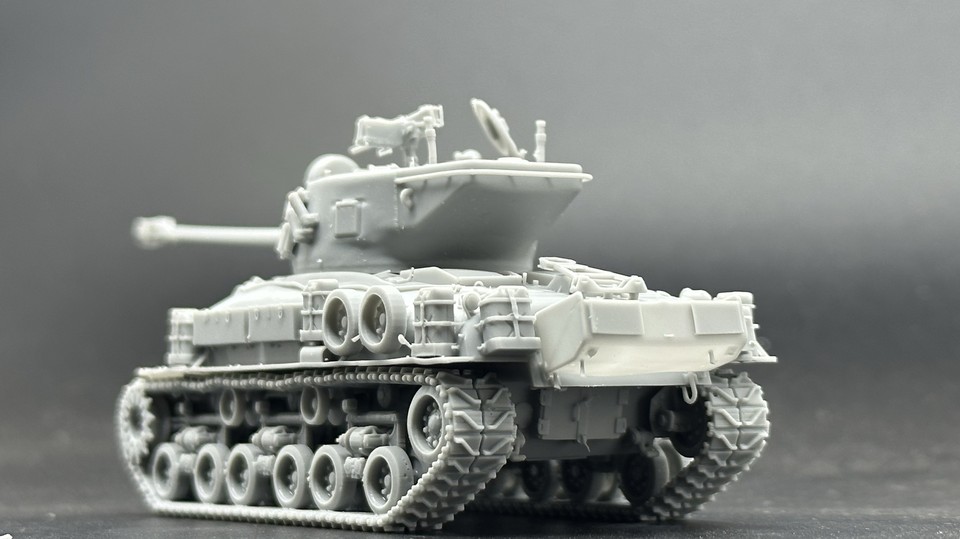 3D Printed 1/72/87/144 Israel M51 Super Sherman Tanks Unpainted Model ...