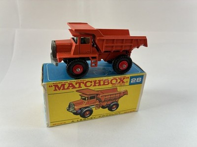 Matchbox Lesney No. 28 BPW Red Hub Mack Dump Truck w/ F Box | eBay