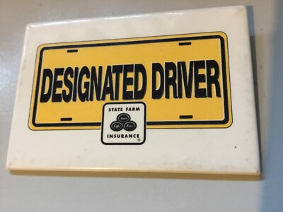 STATE FARM DESIGNATED DRIVER CARDBOARD BACKER | eBay