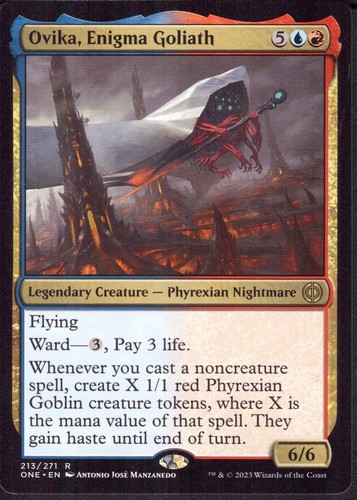 Ovika, Enigma Goliath Phyrexia: All Will Be One - Magic MTG Pack Fresh ...