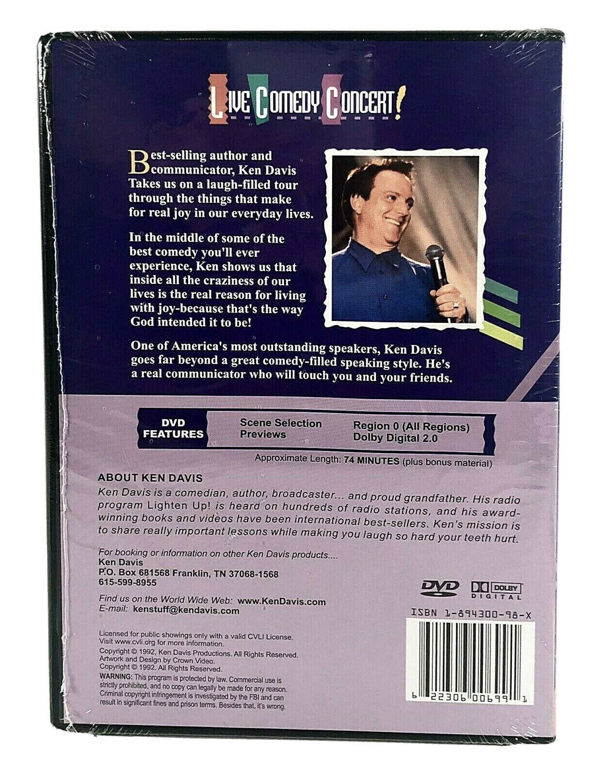 CLEARANCE!!! NEW Lot of 2 Ken Davis Christian Comedy Dvds Twisted Mind ...