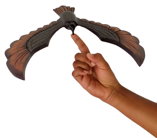 Wooden Carved Self Balancing Bird Figurine Desk Ornament Mind Relaxing ...