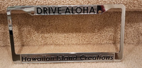 Hawaiian Island Creations HIC SURF Metal license plate frame DRIVE ...