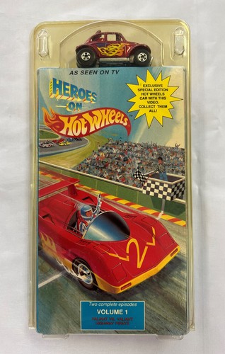 Vintage Heroes on Hot Wheels VHS w/ Car NOS | eBay