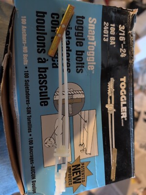 (72) Toggler Snap Toggle BA 3/16" Heavy Duty Strap Toggle Bolts Anchor ...