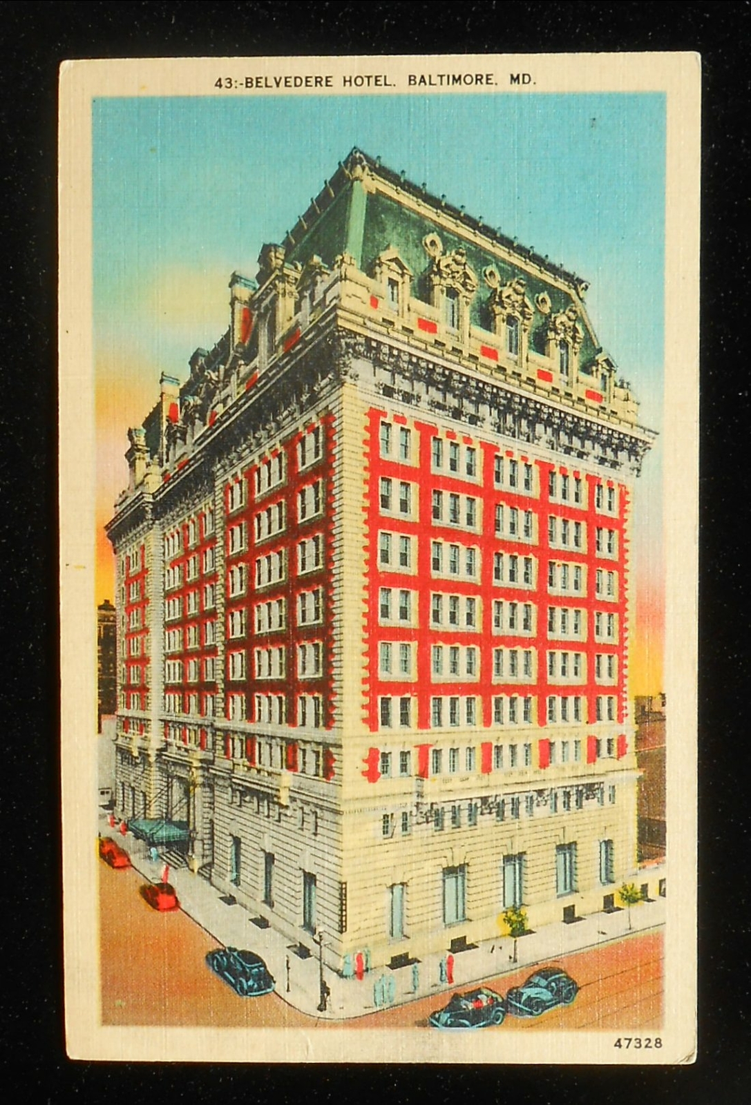 1940s Belvedere Hotel Baltimore MD Postcard Maryland | eBay