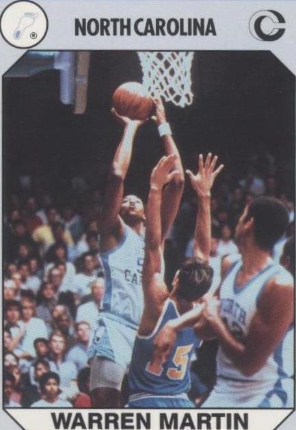 1990 Collegiate Collection North Carolina Tar Heels - Warren Martin #67 ...