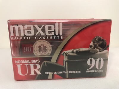 Maxwell Audio Cassette Tapes UR 90 Minutes Normal Bias Blank 5-Pack ...