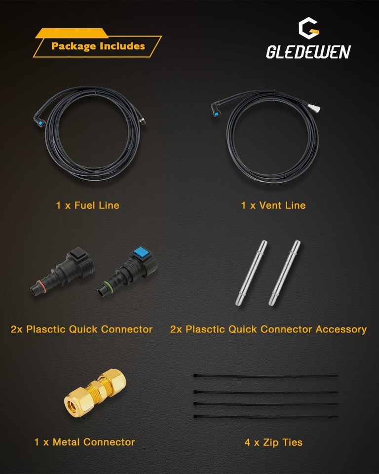 Fuel Lines Kit, Compatible with 2004-2010 Chevy Silverado GMC Sierra ...