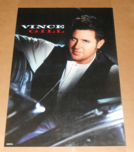 Vince Gill Poster Original Promo 30x20 (blue) Country | eBay