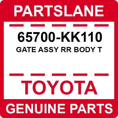 65700KK110 Genuine Toyota Gate ASSY RR Body T 65700-kk110 for sale ...