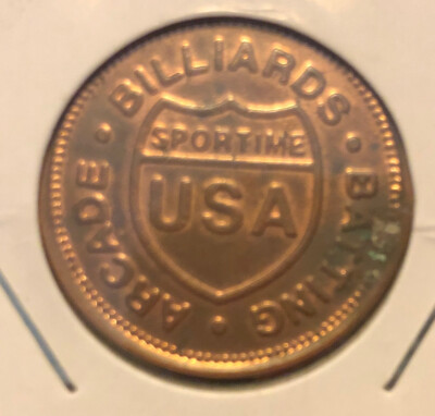 Arcade Billiards Batting Sportime USA Freedom Token Game-23MM | eBay