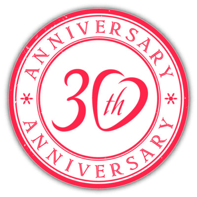 Anniversary 30th Thirtieth Sun Stamp Car Bumper Sticker Decal | eBay