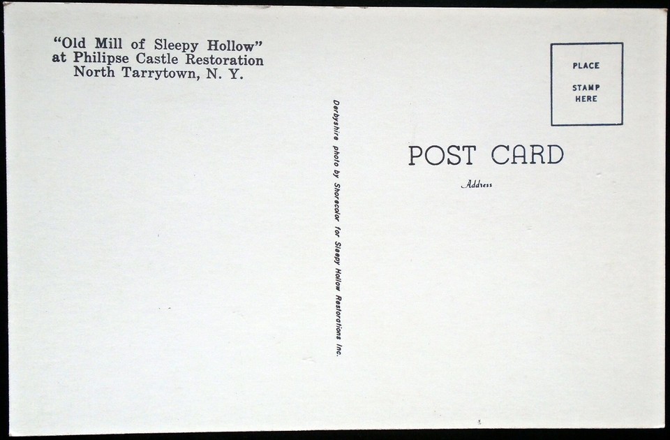 1950s “Old Mill of Sleepy Hollow”, Philipse Castle Restoration, N ...