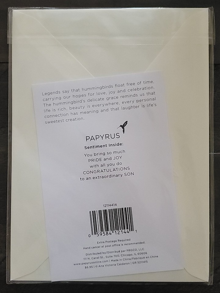 Papyrus RARE Son Graduation Card With Envelope | eBay