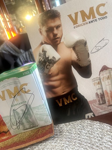 vmc margarita and flyer signed by Boxing champ Canelo | eBay