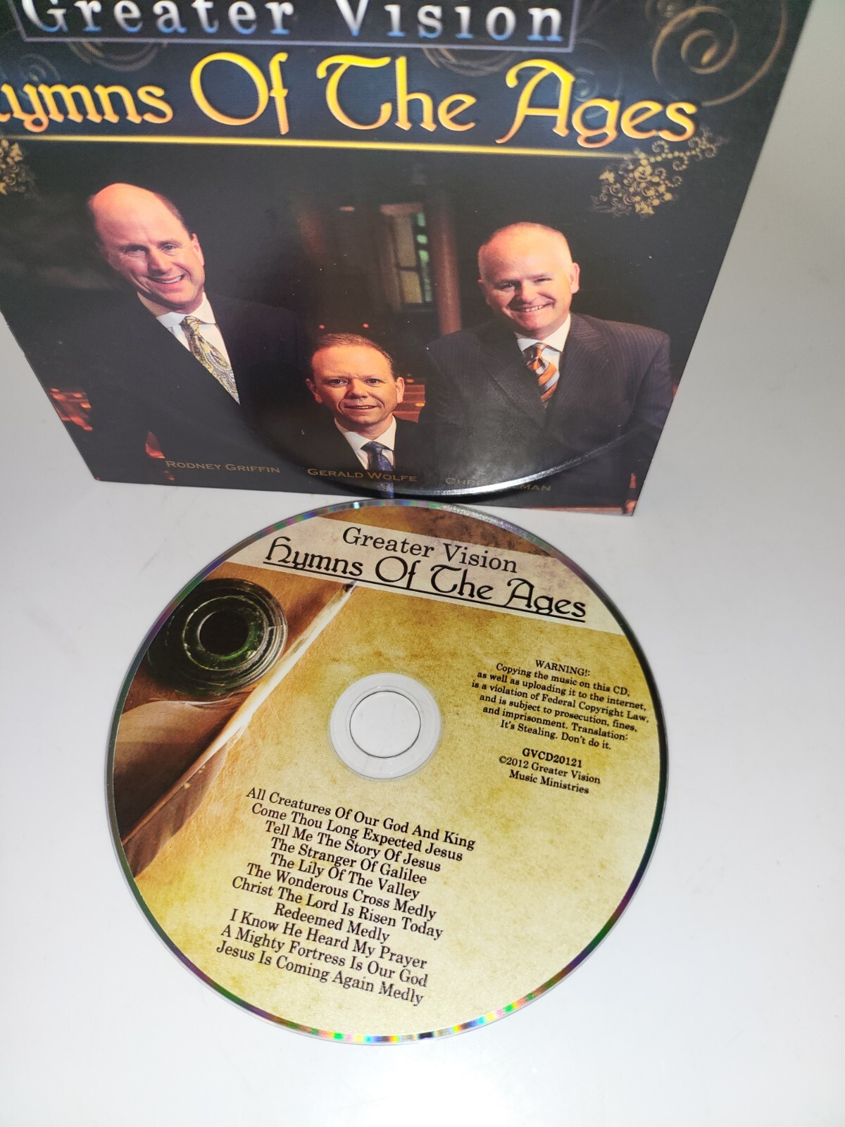 Greater Vision Hymns Of The Ages (CD) Rodney Griffin Geral Wolfe Chris ...