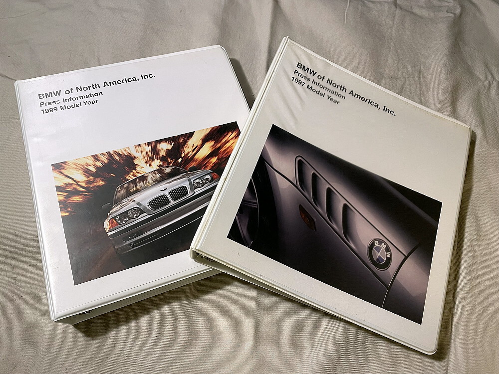 BMW complete press info kits 1997 & 1999 with photos, specs, binders ...