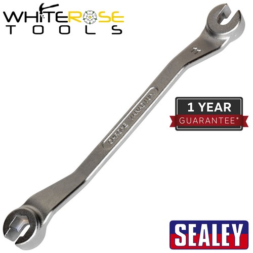 Sealey Brake Pipe Spanner 10 x 11mm Cranked Offset Fuel Pipe Flare Nut ...