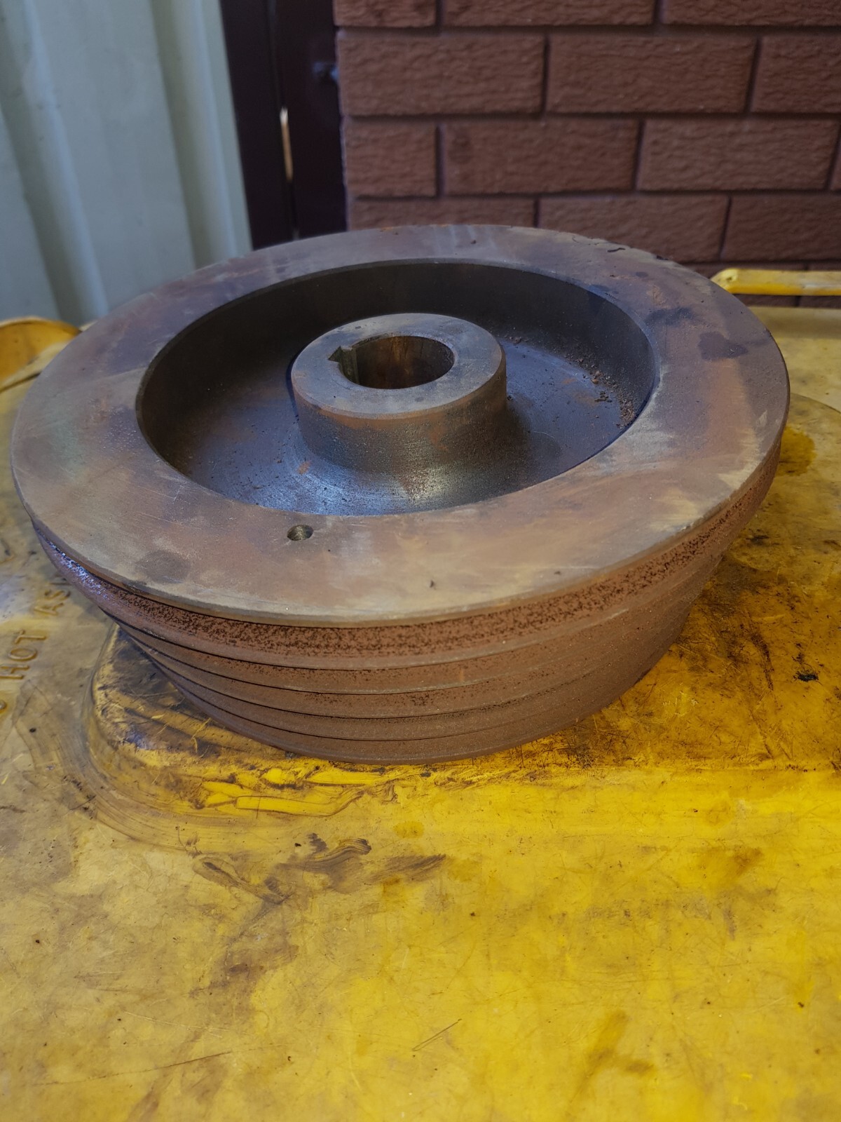 Steel V-belt 5A tracks Pulley 8" gradual to 9" Variable speed slotted ...